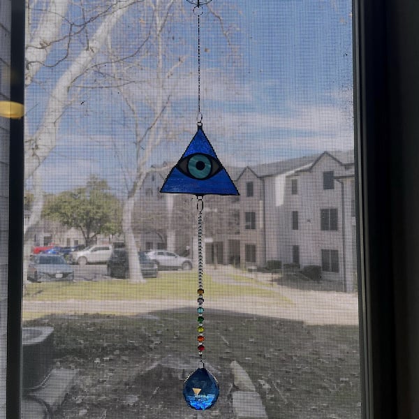 Spider Web Stained Glass Spider With Web Sun Catcher Window Hangings ...