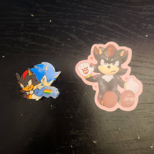 Toxic Yaoi. Sonadow, Sonicxshadow Large Metal Button Badge. - Etsy