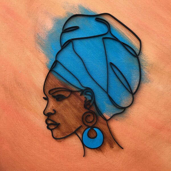 One Line Woman Abstract Face Svg Drawing, Abstract Minimal Beautiful ...