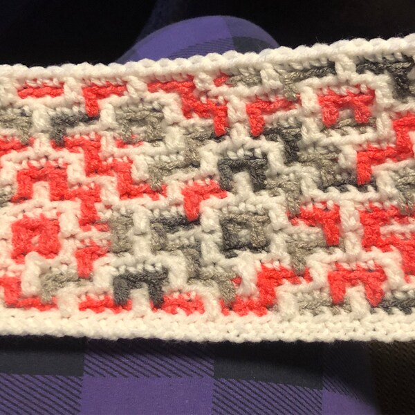 PATTERN Mosaic Crochet Nya Infinity Mosaic Blanket Easy Instant ...