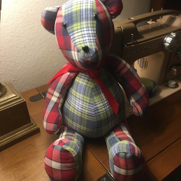 Memory Bear Pattern, Make Teddy Bear, Keepsake Bear Sewing Pattern - Etsy