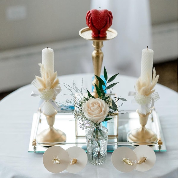 Ribbed Pillar Candle, Tall Candles, Custom Scent Candle, Birthday Gift ...