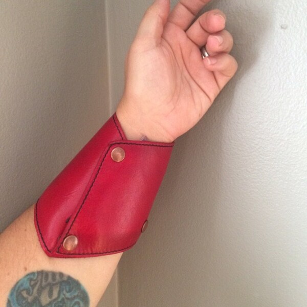 Wrist Wallet Leather Wrist Wallet, Leather Cuff Wallet Unique Gift ...