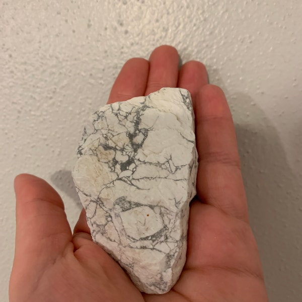 Raw White Howlite Stone - White Howlite Crystal - Rough White Howlite ...