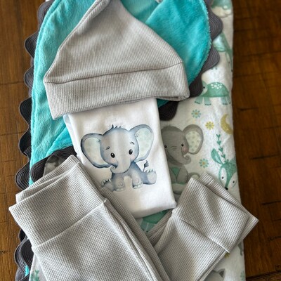 Watercolor Elephant Boy Clip Art, Baby Blue Elephant, Mint Green ...