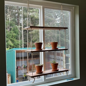 Window Plant Shelf Hanging Window Shelf 3 Tiered Window - Etsy