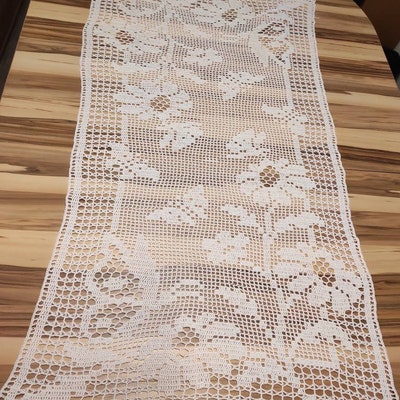 Table Runner butterflies, PDF Crochet Pattern, Spring Collection, Table ...