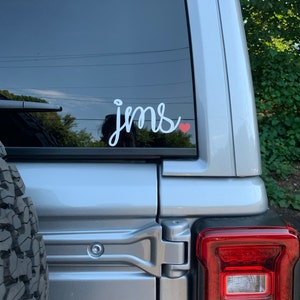 Four Initial Monogram Decal Sticker Four Letter Monogram | Etsy