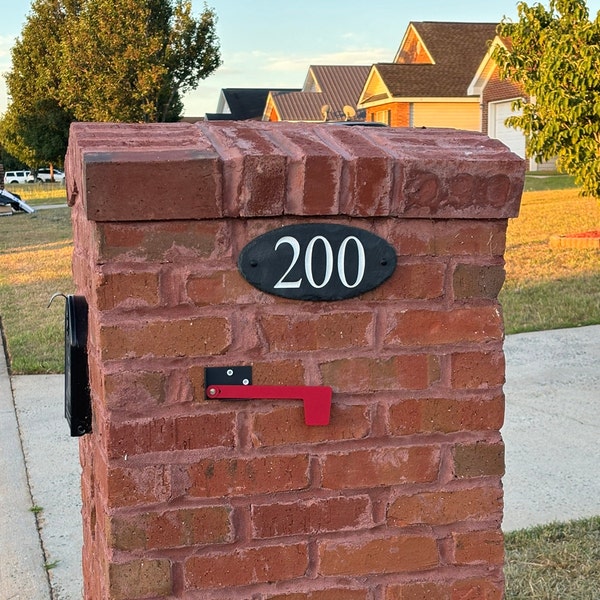 ADDRESS SIGN (carved Stone) House Number / Marker Plaque / Slate ...