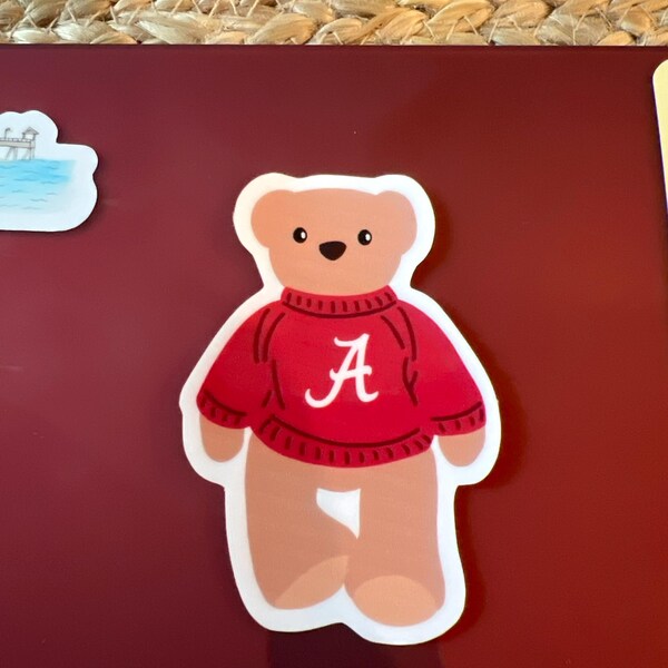 University of Alabama Sticker Handmade Weatherproof Sticker 3 - Etsy