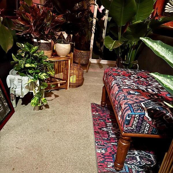 Primitive Bench, Hallway Bench, Accent Bench, Upholstered Bench ...