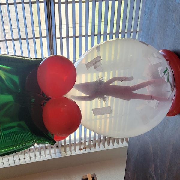 Personalised Elf Arrival Balloon Kit ELF BALLOON Elf POP Balloon - Etsy