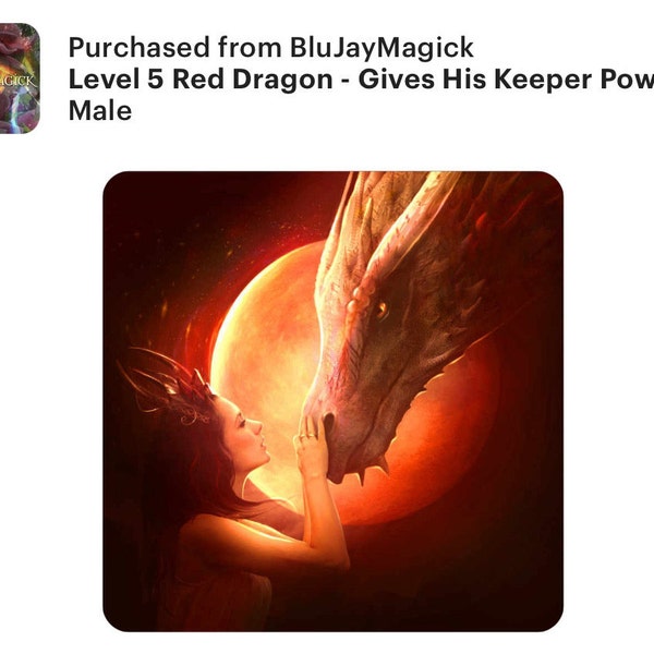Level 5 Red Dragon - Gives His Keeper Power Luck Love Money and ...
