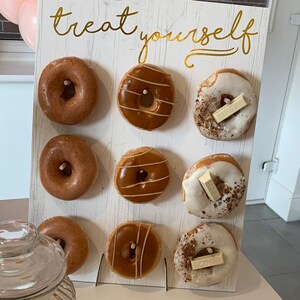Donut Wall, Pastel Donut Wall, Birthday Donut Cake Stand, Doughnut ...