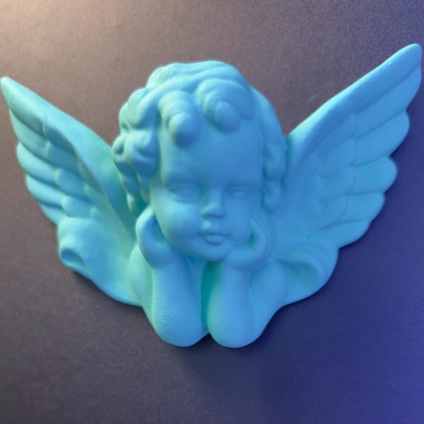 Medium 8x5.5inch - 20x14cm CHERUB | ANGEL | Cupid | NEON Pink ...