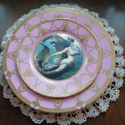 Gorgeous Black and Gold Tea Set, Bat, Cat, Crow and Moth Design ...