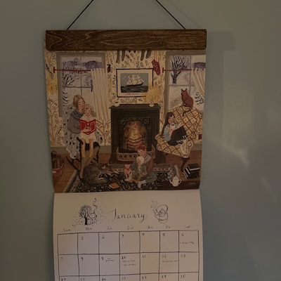 2024 Printable Vintage Art Calendar, 11x17 and US Letter Size, Wall ...