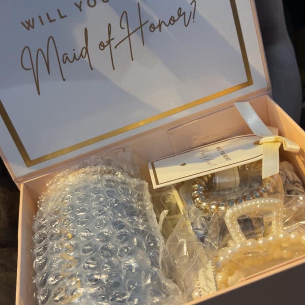Personalized Bridesmaid Proposal Box: Hair Accessories Gift Set - Etsy