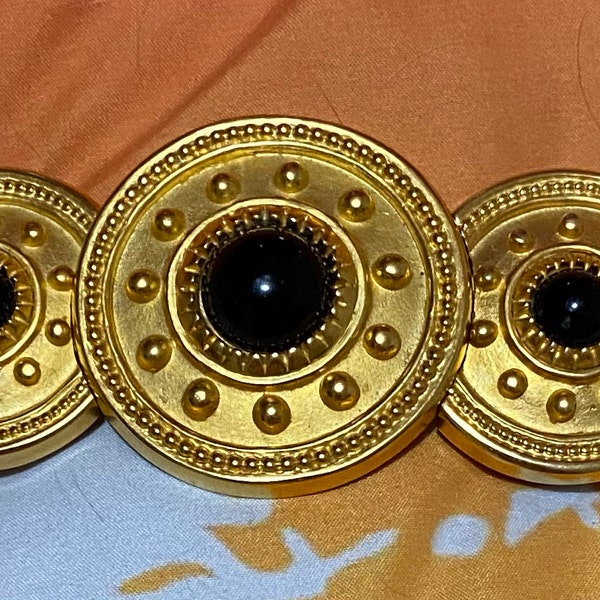 Rare Vintage Demas DL Auld Yellow Gold Plated Metal Basket Weave ...