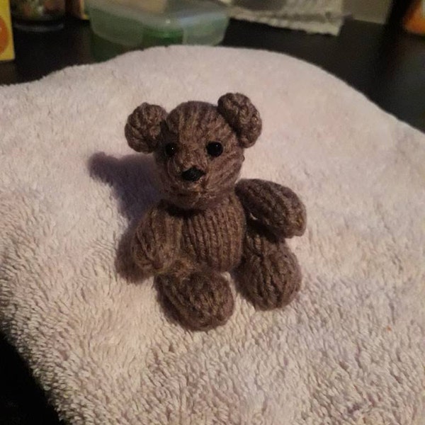 PATTERN PDF, Tiny Knitting Teddy Bear 8cm, Knitted Animal Toy - Etsy