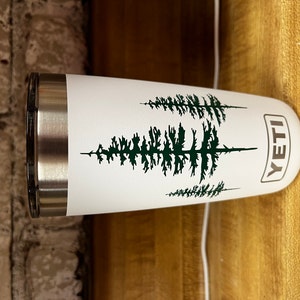 Fir Trees Vinyl Decal Vinyl Sticker, Car Window Decal, Yeti Cup Decal ...