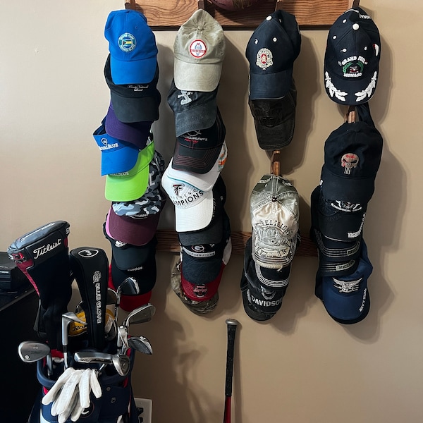 40 Cap Solid Oak Rack - Made to Order - Free Shipping USA - Etsy