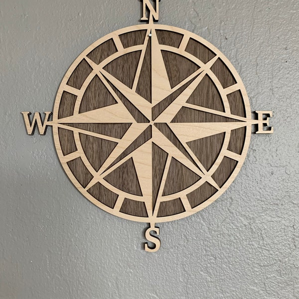 Laser Cut Compass Arrow . Laser Cut Compass File With Layer Option ...