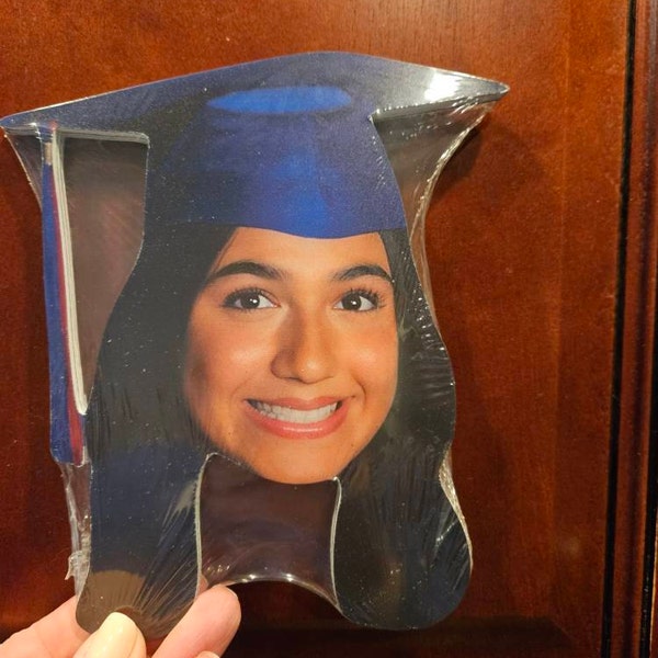 Custom Graduation Face on a Stick: Grad Party Decor Face Cutout Big ...