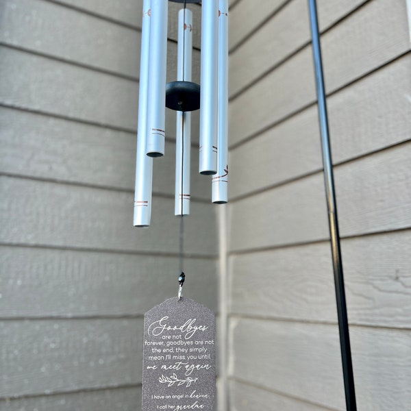 Goodbyes Are Not Forever Wind Chime | Remebrance Wind Chime ...