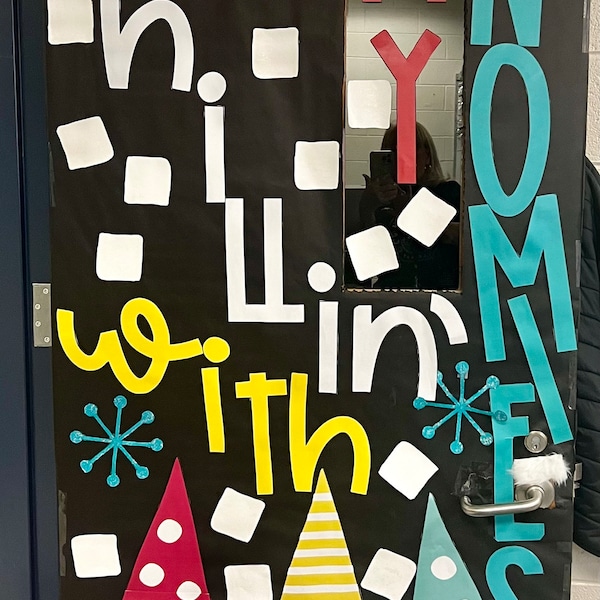 Winter Gnome Decor- Classroom Bulletin Board- Gnomethemed Door Set ...