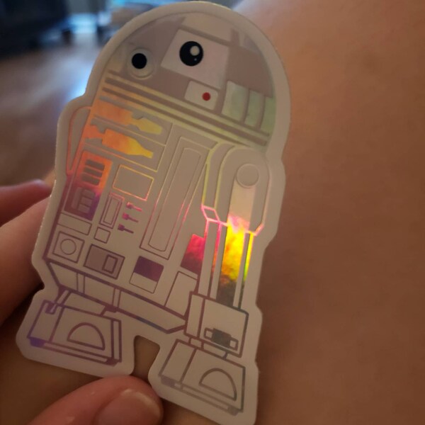 R2D2 Holographic Droid Sticker/ Star Wars Disney Laptop Stickers/mickey ...