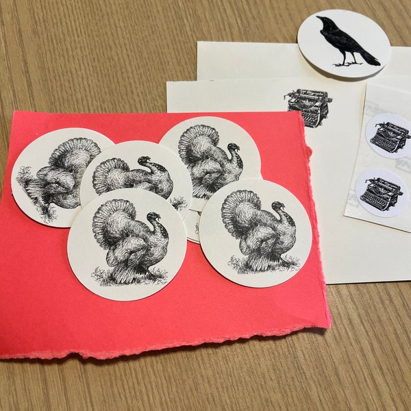 Turkey Tags Round Paper Gift Tags Set of 10 - Etsy