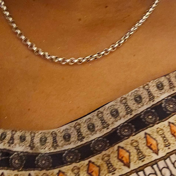 Sterling Silver Rice Grain Bali Chain, Sterling Grain Bali Chain, 925 ...