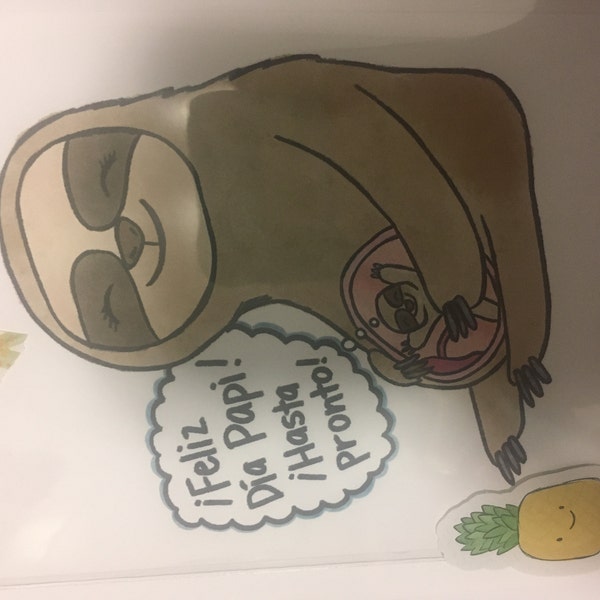 Soon to Be Sloth Dad, Expectant Sloth FATHER, Sloth Mother and Baby ...