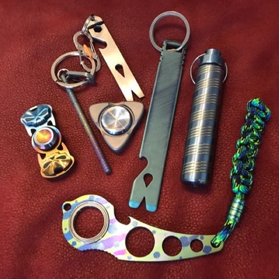 Titanium Cache Waterproof Storage Capsule EDC Keychain - Etsy