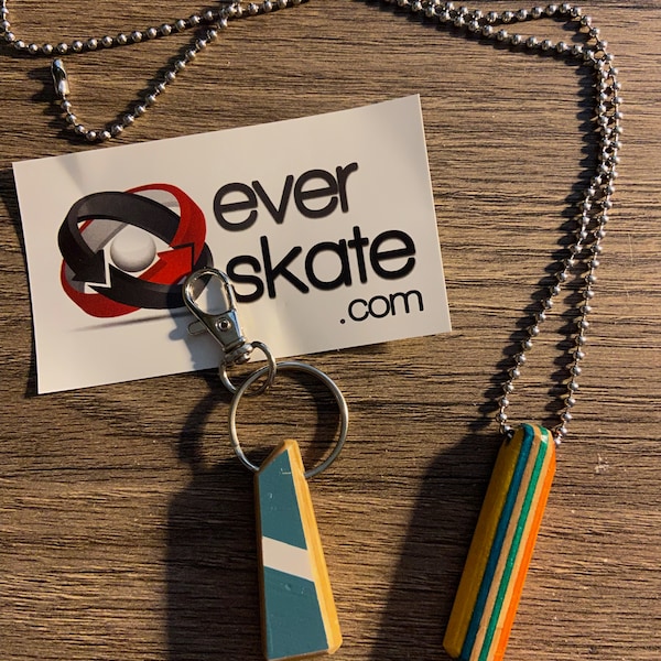 10 Pack Recycled Skate Keychains - Wholesale Skateboard Key Chain ...