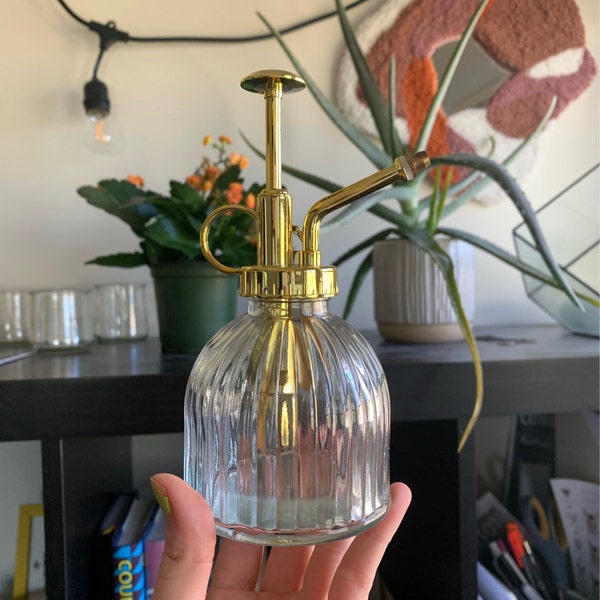 Plant Mister, Plant Spritzer, Vintage Plant Mister, Glass Plant Mister ...