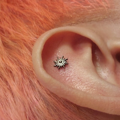 Angel Wings Piercing single Mix Marquise Cz Piercing, 925 Sterling ...