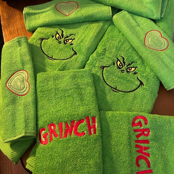 Grinch Embroidery Design Bundle: 19 Christmas Patterns, 5 Sizes ...