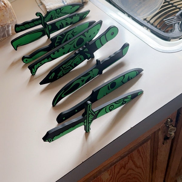 Horror Set Splatter White! Plastic 8 Pieces Ghostface,chucky, Freddy ...