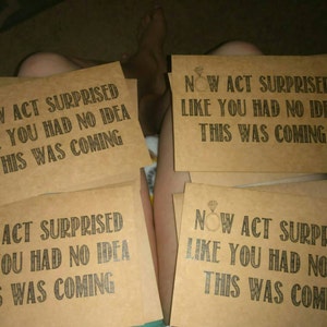 Now ACT SURPRISED Like You Had No Idea Bridesmaid Card Funny Bridal ...