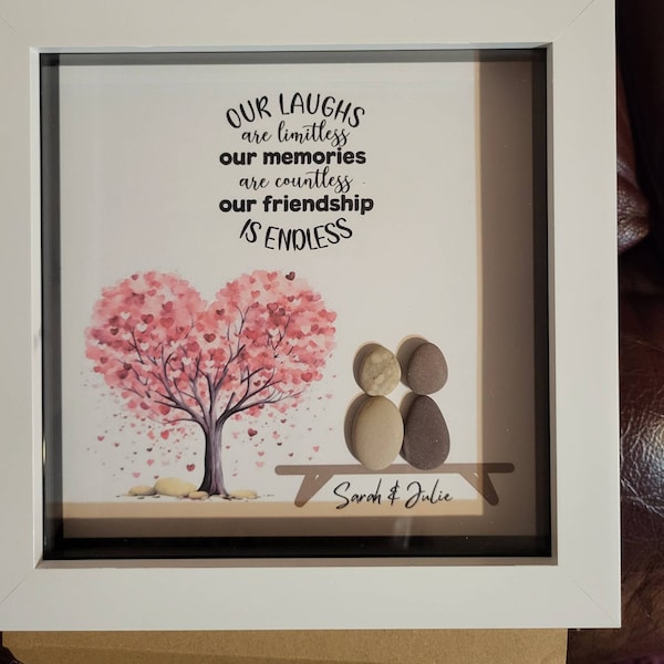 Personalised Birthday Pebble Art Gift - Handmade Milestone Birthday ...