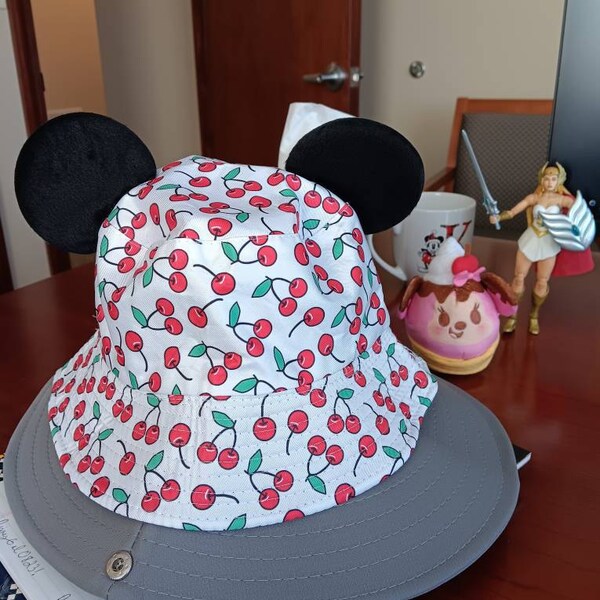Denim Heart Mouse Ear Bucket Hat - Etsy
