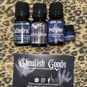 VAMPIRE BLOOD Goth Perfume Oil Alternative Unique Fragrance Mahogany ...