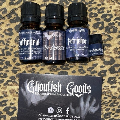 VAMPIRE BLOOD Goth Perfume Oil Alternative Unique Fragrance Mahogany ...