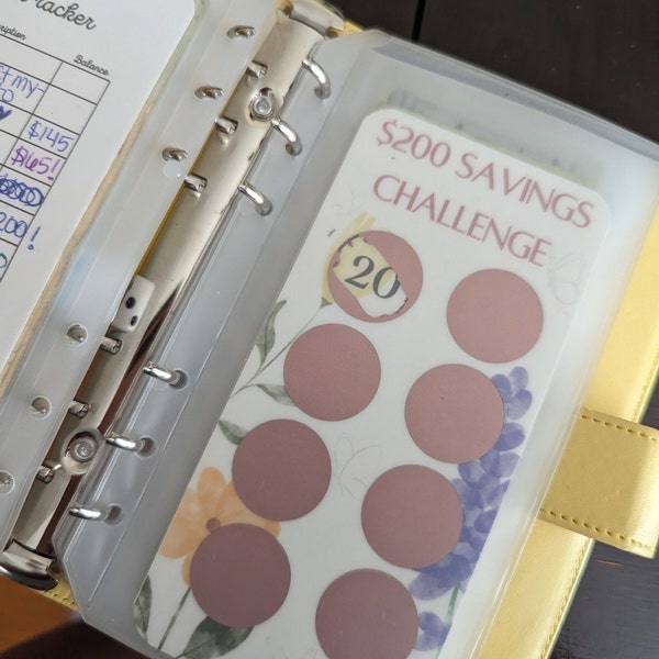 Individual Laminated Pink Savings Challenge | 500, 1000, 5000, 52 Week ...