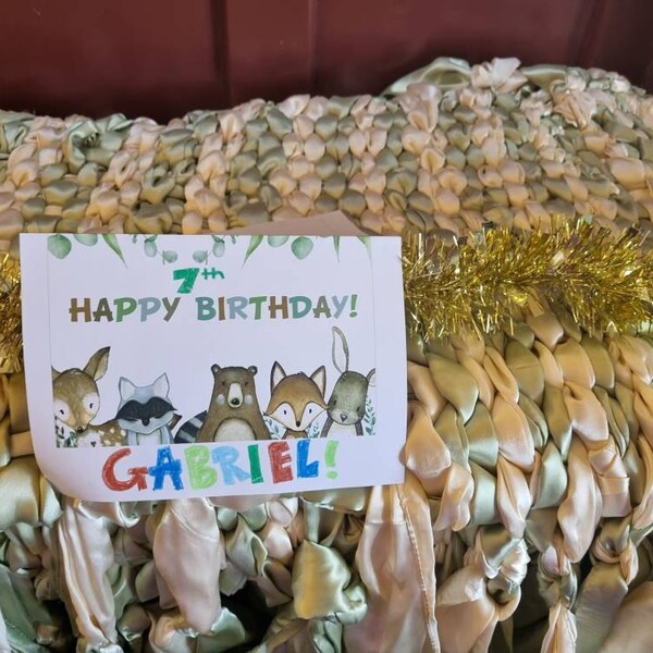 Woodland Birthday Card, Printable Birthday Card, Colorful Birthday Card ...