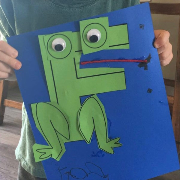 Alphabet Animal Letter Crafts - Fine Motor Preschool Kindergarten 1st ...