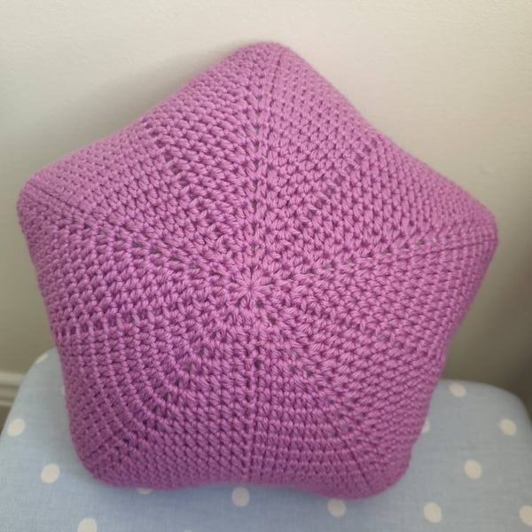 Crochet Pattern (with Video): Star Puff Pillow - by Luluslittleshop - Etsy