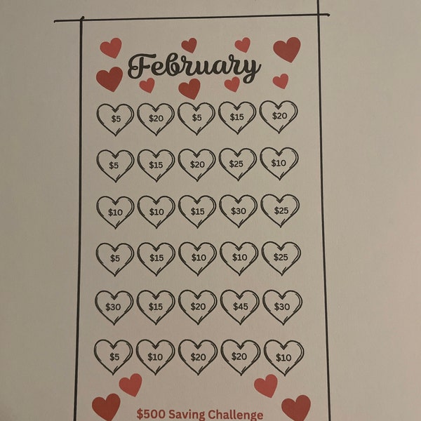 A6 Monthly Savings Challenge Printable, Mini Savings Challenge Bundle ...